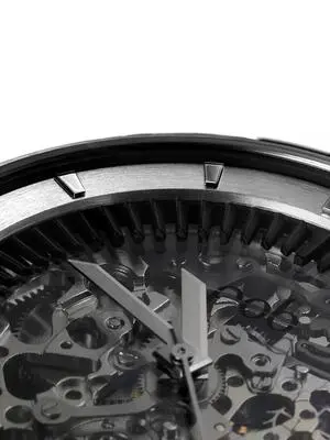 FOB PARIS Stainless Steel Automatic Skeleton Watch - Silver
