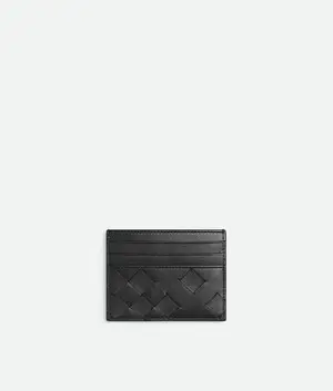 Bottega Veneta Intrecciato Credit Card Case - Black