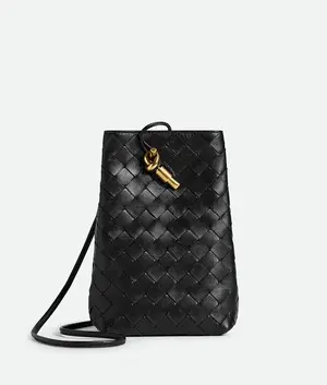 BOTTEGA  VENETA Andiamo Phone Pouch - Black