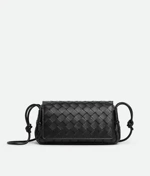 Bottega Veneta Intrecciato Nappa Leather Pouch - Black