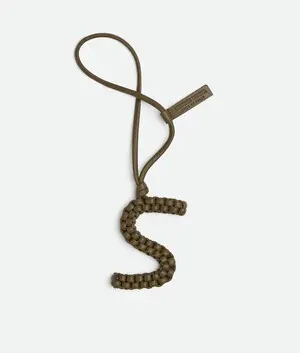 Bottega Veneta Letter S Charm - Mud