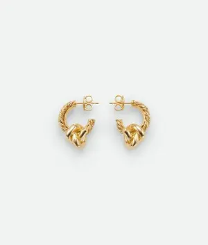 BOTTEGA  VENETA Knot Stud Earrings - Yellow Gold