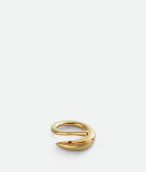 BOTTEGA  VENETA Sardine Sterling Silver Ring - Yellow Gold
