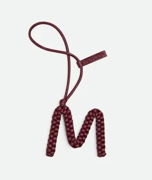 BOTTEGA  VENETA Letter M Charm - Barolo