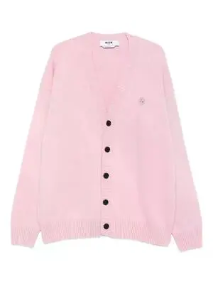 Msgm V Neck Cardigans For Women