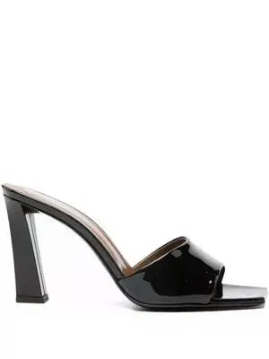 GIUSEPPE ZANOTTI Block-heel Square-toe Mules