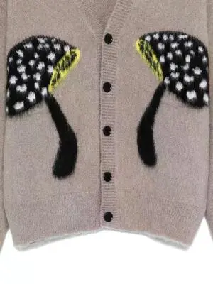 MSGM Mushroom-embellished Cardigan