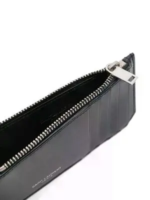Saint Laurent Zip-top Card Holder - Blue