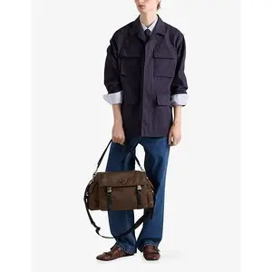 Prada Re-nylon Woven Bag - Brown