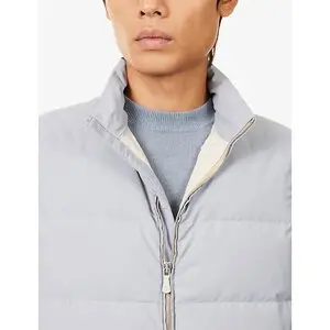 Eleventy High-neck Shell-down Puffer Gilet