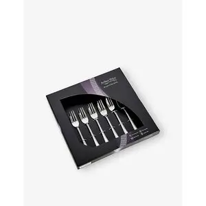 ARTHUR PRICE Harley Set Of Six Stainless-steel Pastry Forks - Stainless Steel