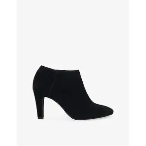 DUNE Omairah Suede Heeled Ankle Boots