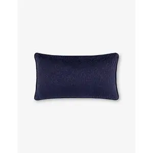 YVES DELORME Souvenir Velvet Cushion Cover 33cm X 57cm - Encre