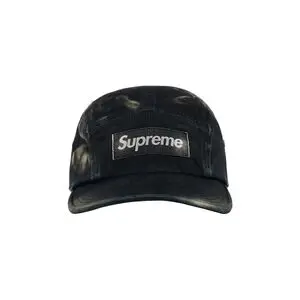 Supreme Overdyed Camp Cap - Black
