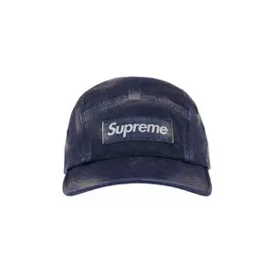 Supreme Overdyed Camp Cap - Blue