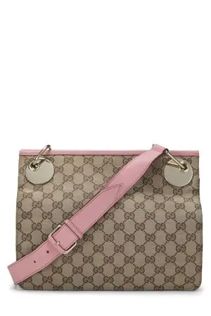 Gucci Original Gg Canvas Eclipse Messenger - Beige
