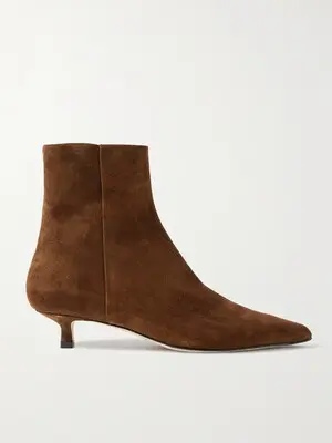 AeydĒ Sofie Suede Ankle Boots - Brown