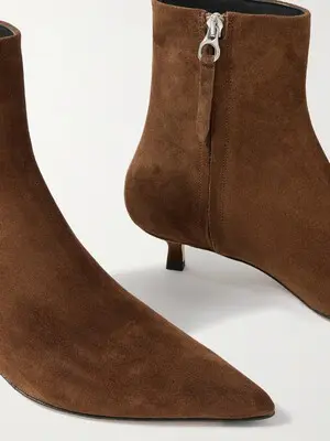 AeydĒ Sofie Suede Ankle Boots - Brown