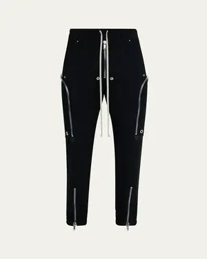 Rick Owens Zipped Wool Drawstring Pants