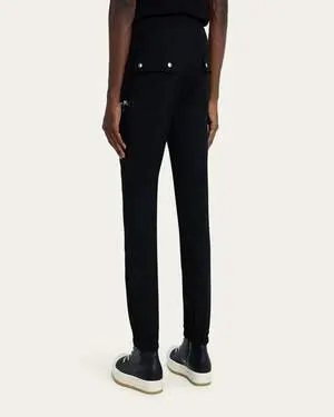 Rick Owens Zipped Wool Drawstring Pants