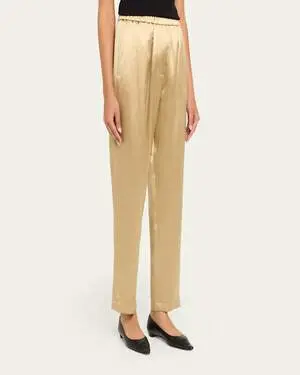 Giorgio Armani Relaxed-leg Silk Trousers