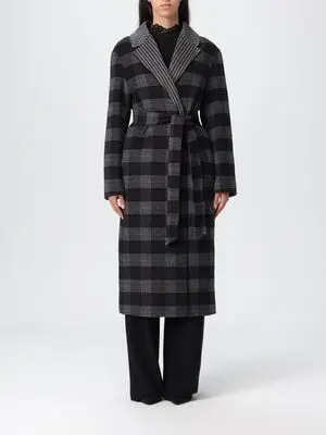Women's Plaid Belted Coats