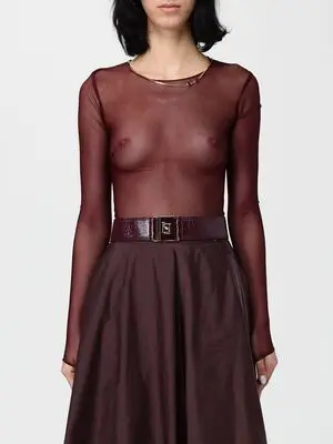 Elisabetta Franchi Top - Burgundy
