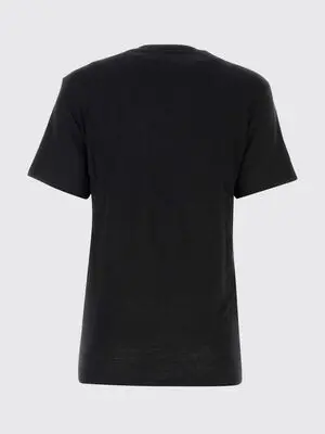 Isabel Marant Étoile Linen T-shirt With Logo - Black