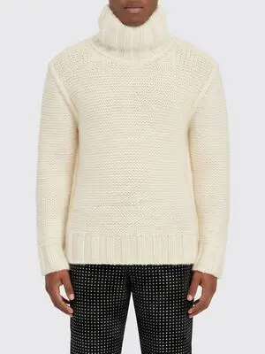 MAISON MARGIELA Virgin Wool Turtleneck Sweater - Cream