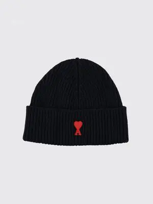 Ami Ribbed Beanie - Black