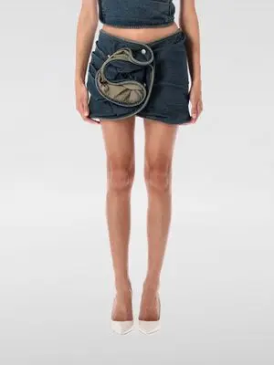Magda Butrym Denim Skirt - Blue