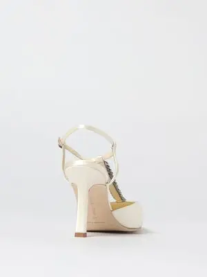 Manolo Blahnik Pointed Toe Pump With T-bar Strap