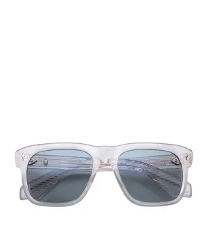 JACQUES MARIE MAGE Jacques Marie Mage Acetate Yves Sunglasses Blue