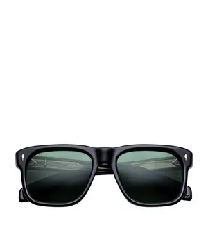 JACQUES MARIE MAGE Jacques Marie Mage Acetate Yves Sunglasses Silver