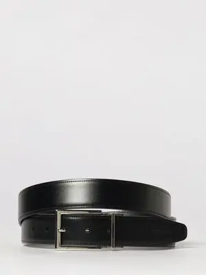 Dsquared2 Leather Belt With Logo Buckle - Black