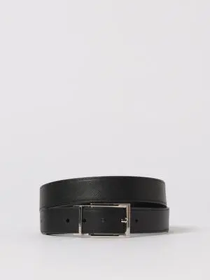 Dsquared2 Leather Belt With Logo Buckle