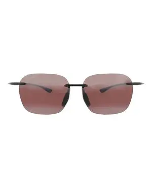 Maui Jim Square Frame Sunglasses - Black Black Rose (r446/02)