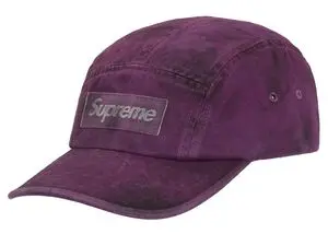 Supreme Overdyed Camp Cap - Maroon