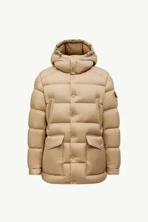 Moncler Bretagne Hooded Down Jacket - Beige