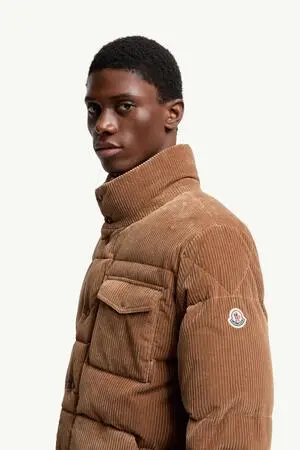 Moncler Serrant Corduroy Down Jacket - Brown