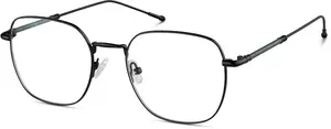 Zenni Square Full Rim Eyeglasses - Black
