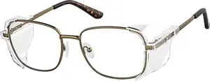 Zenni Square Full Rim Eyeglasses - Brown