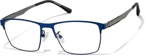 Zenni Rectangle Full Rim Eyeglasses - Blue
