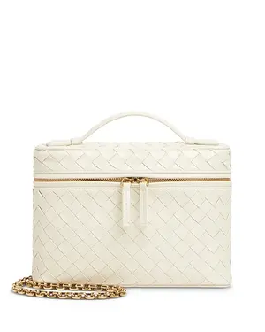 Bottega Veneta Small Soft Vanity Case - Sea Salt/muse Brass