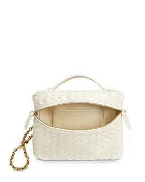 Bottega Veneta Small Soft Vanity Case - Sea Salt/muse Brass