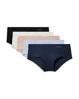 Calvin Klein Invisibles Hipster Briefs, Pack Of 5 - Casual Blue/speakeasy/cedar/ivory/black