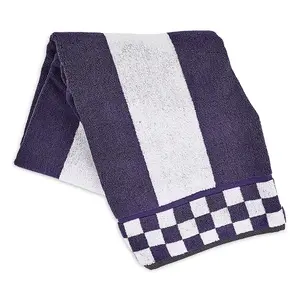 MACKENZIE-CHILDS Stripe Bath Towel - Plum Stripe