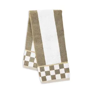 MACKENZIE-CHILDS Striped Hand Towel Mocha Stripe
