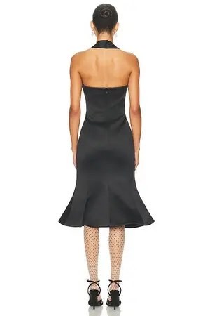 Marc Jacobs Sculpted Satin Halter Dress