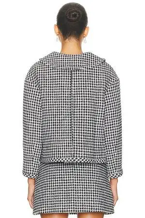 Marc Jacobs Gingham Tweed Jacket - Black Multi